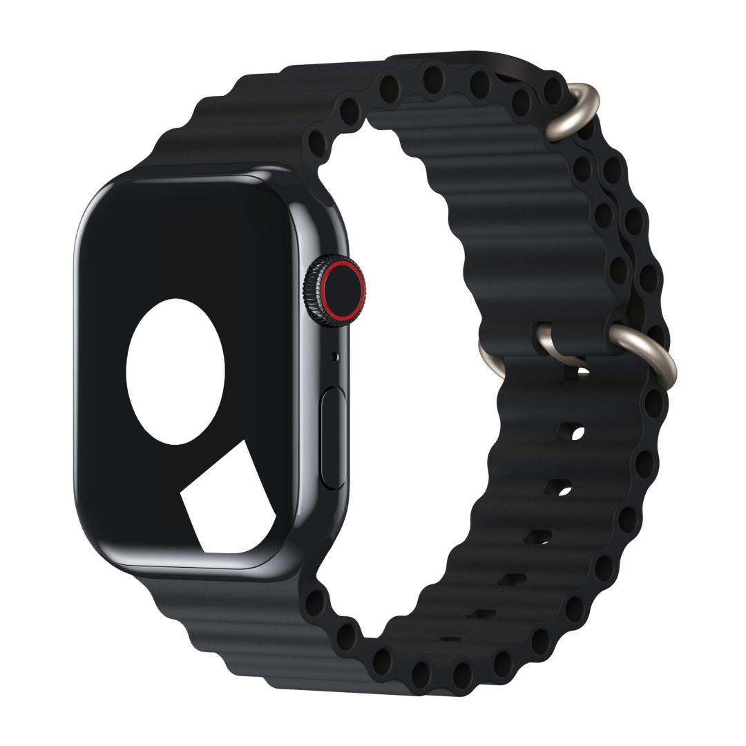 Black Ocean Band Strap for Apple Watch - iSTRAP