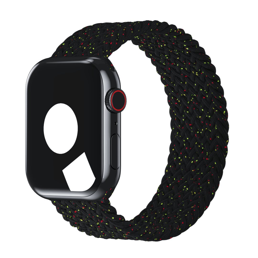 Black Unity Braided Solo Loop Band for Apple Watch - iSTRAP