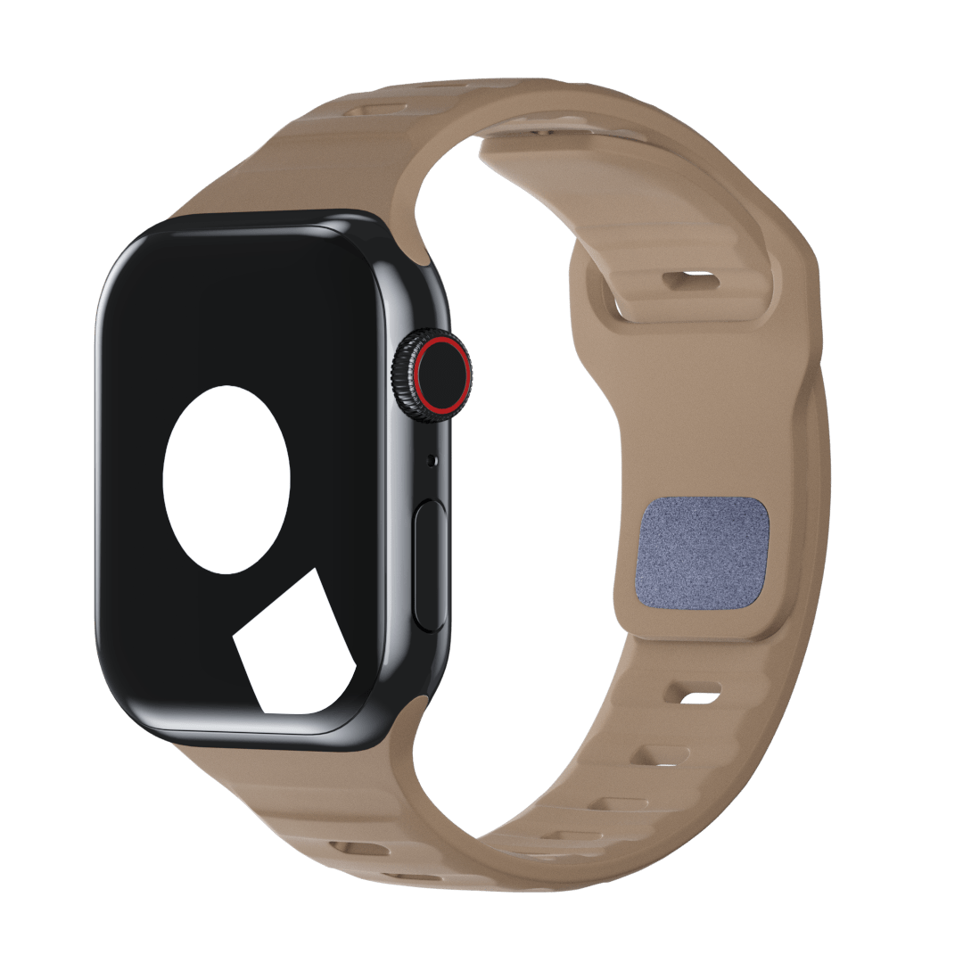 Walnut Sport Band Groove Strap for Apple Watch - iSTRAP